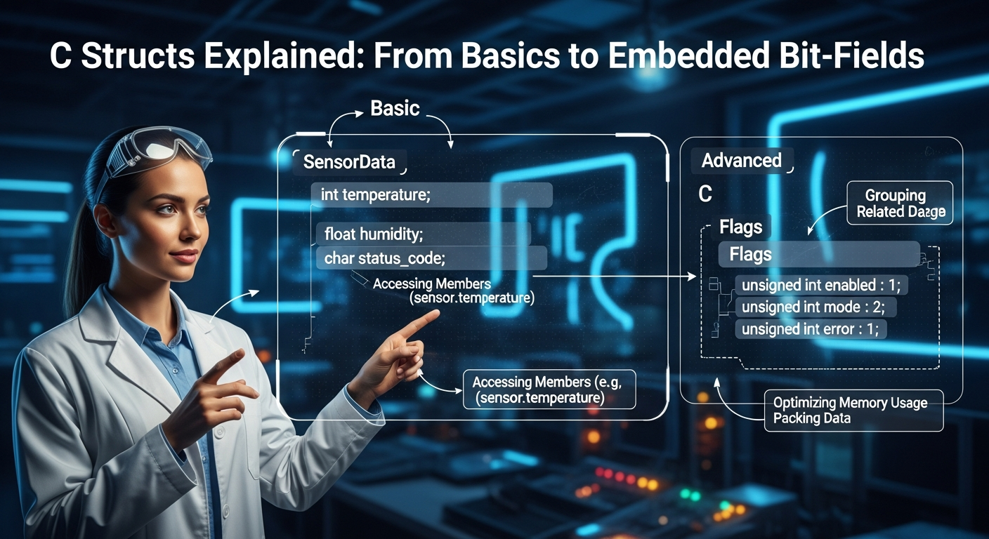 C Structs Explained: From Basics to Embedded Bit-Fields · Programmers' United Development Network